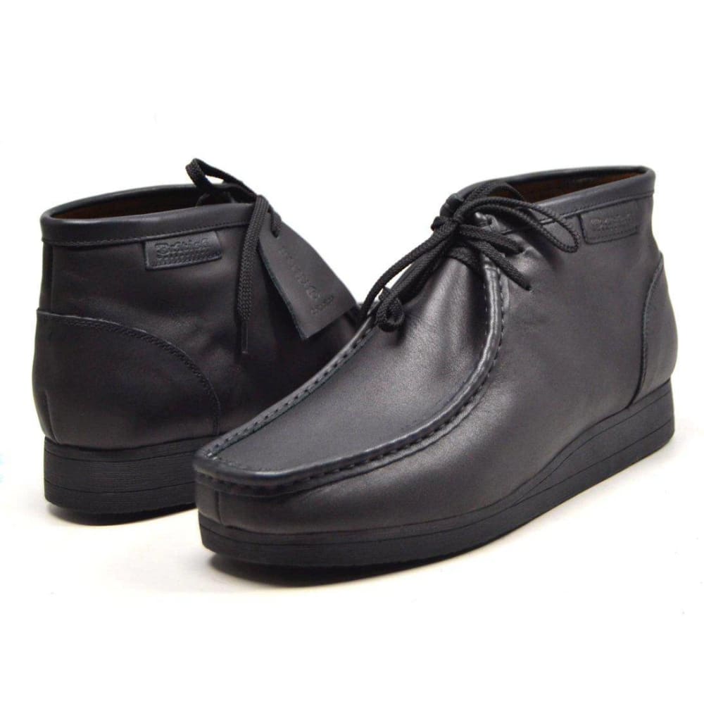 Men's British Walkers Castle Black Leather Suede Shoes – Don't Panic Shoes